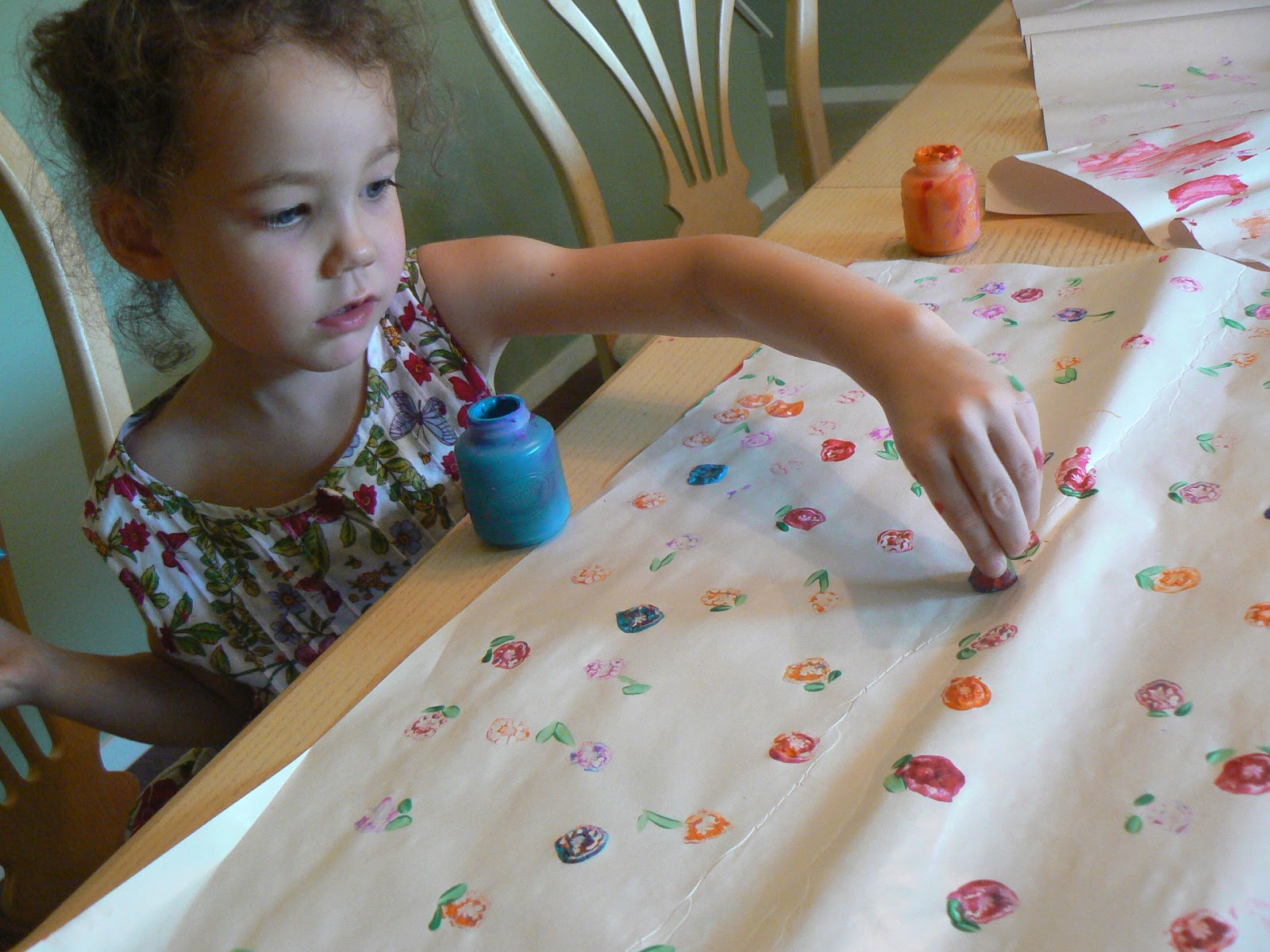 Having Fun at Home: Okra Flower Printing