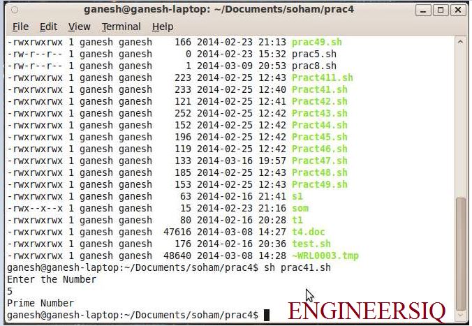 shell script to check the entered number is prime or not - Engineersiq