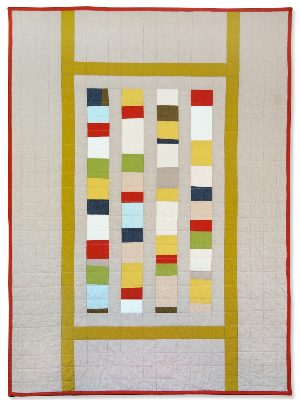 nifty quilts: Amish Quilt for a Modern Baby