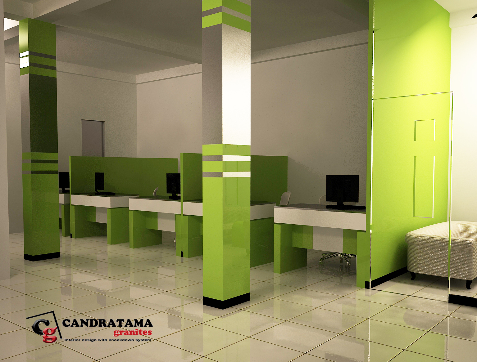 Desain Ruang Customer Service Perkantoran Part 1