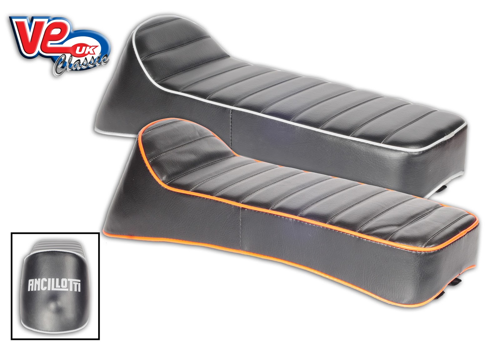VE Scooter Spares: Ancillotti Slopeback Seats For Lambretta