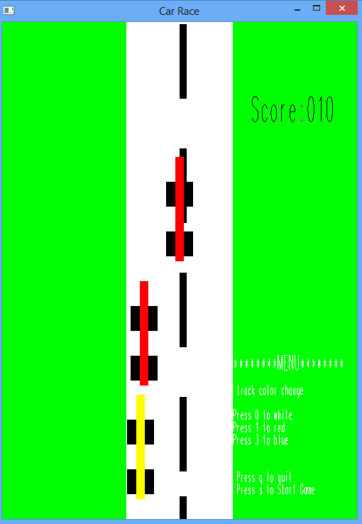 OpenGL Projects: Car Race OpenGL Program OpenGL Projects: Car Race OpenGL Program