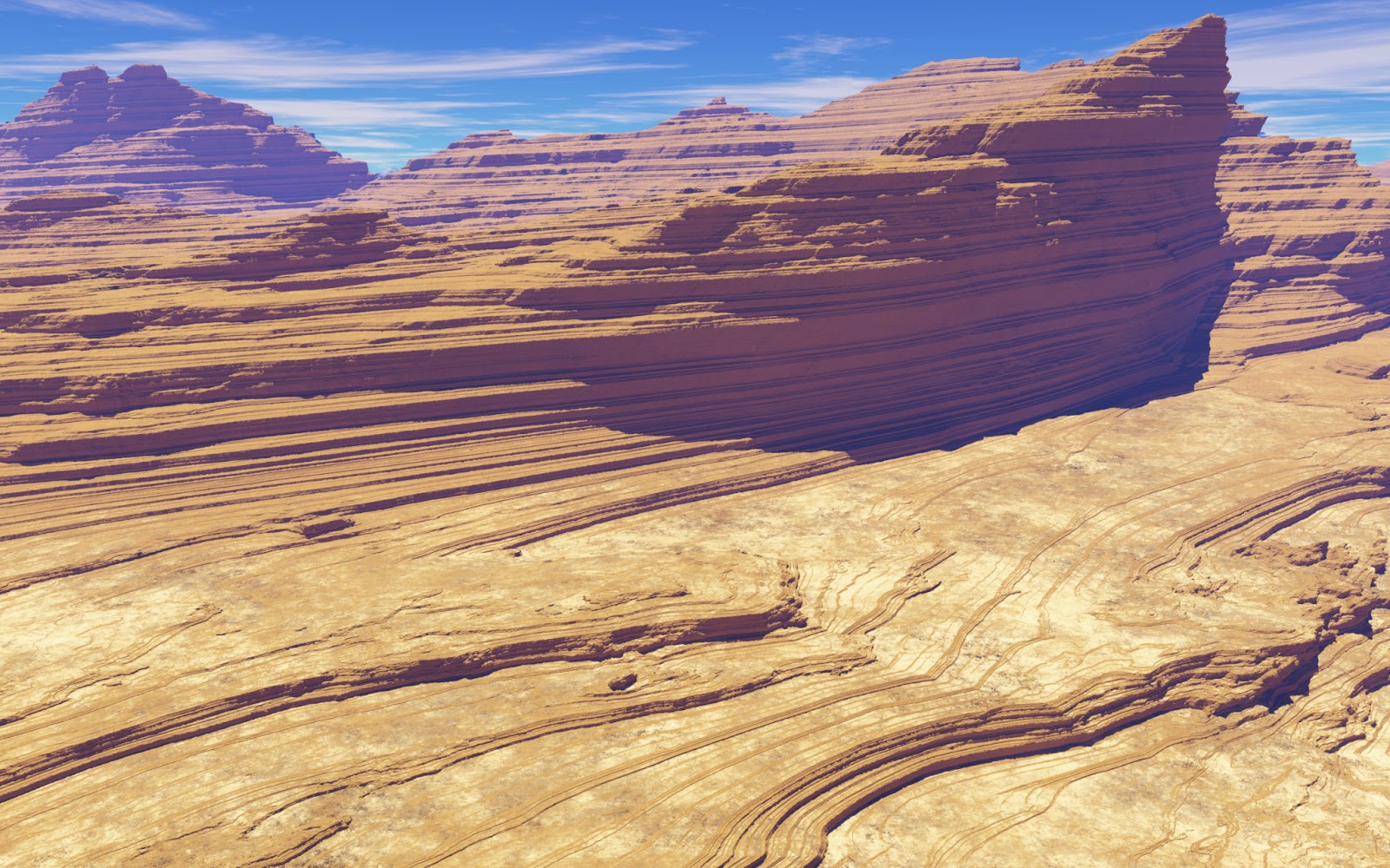 Waxy secretion: Sandstone desert