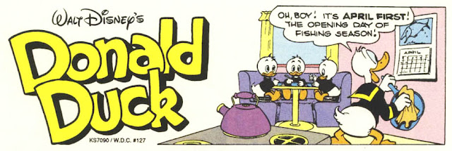 Disney Comics Randomness: What's green and fuzzy and has eight legs?