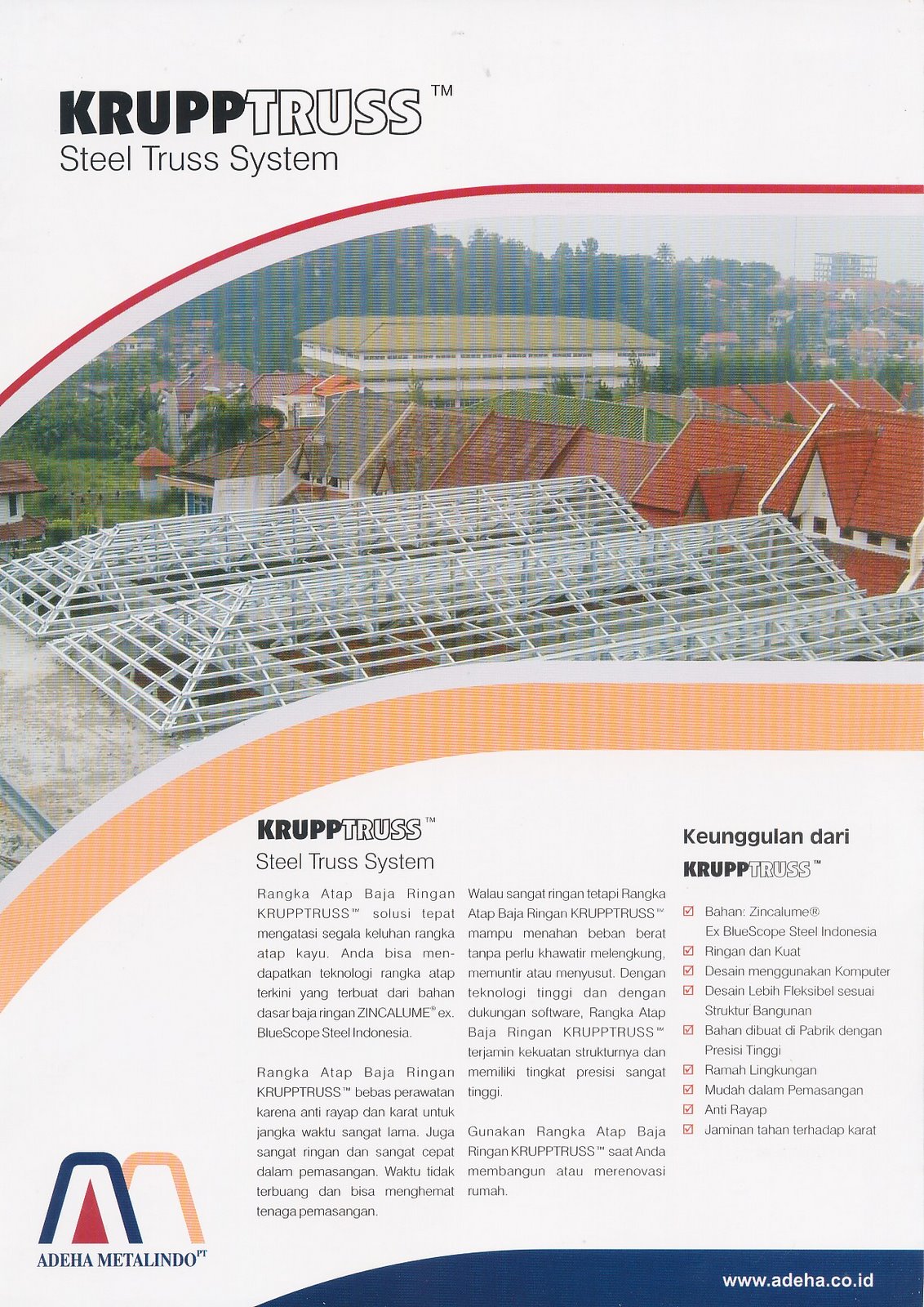 Rangka Atap Baja Ringan : KRUPP TRUSS - [Suplier-Material] Pemasuk ...