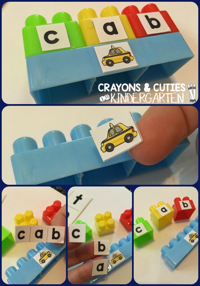 Crayons & Cuties In Kindergarten: Time to Build CVC Words!