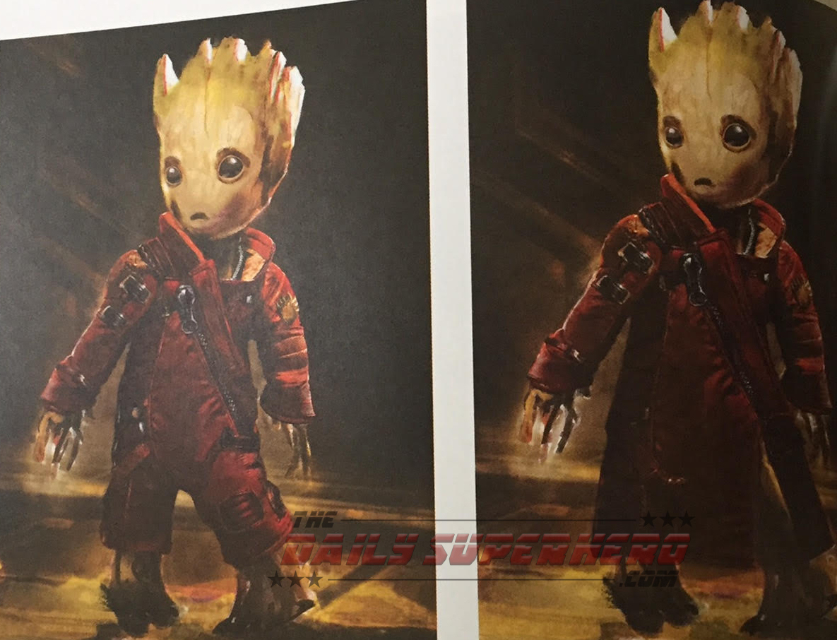 Baby Groot Concept Art From the Art of GUARDIANS OF THE GALAXY VOL. 2 Book