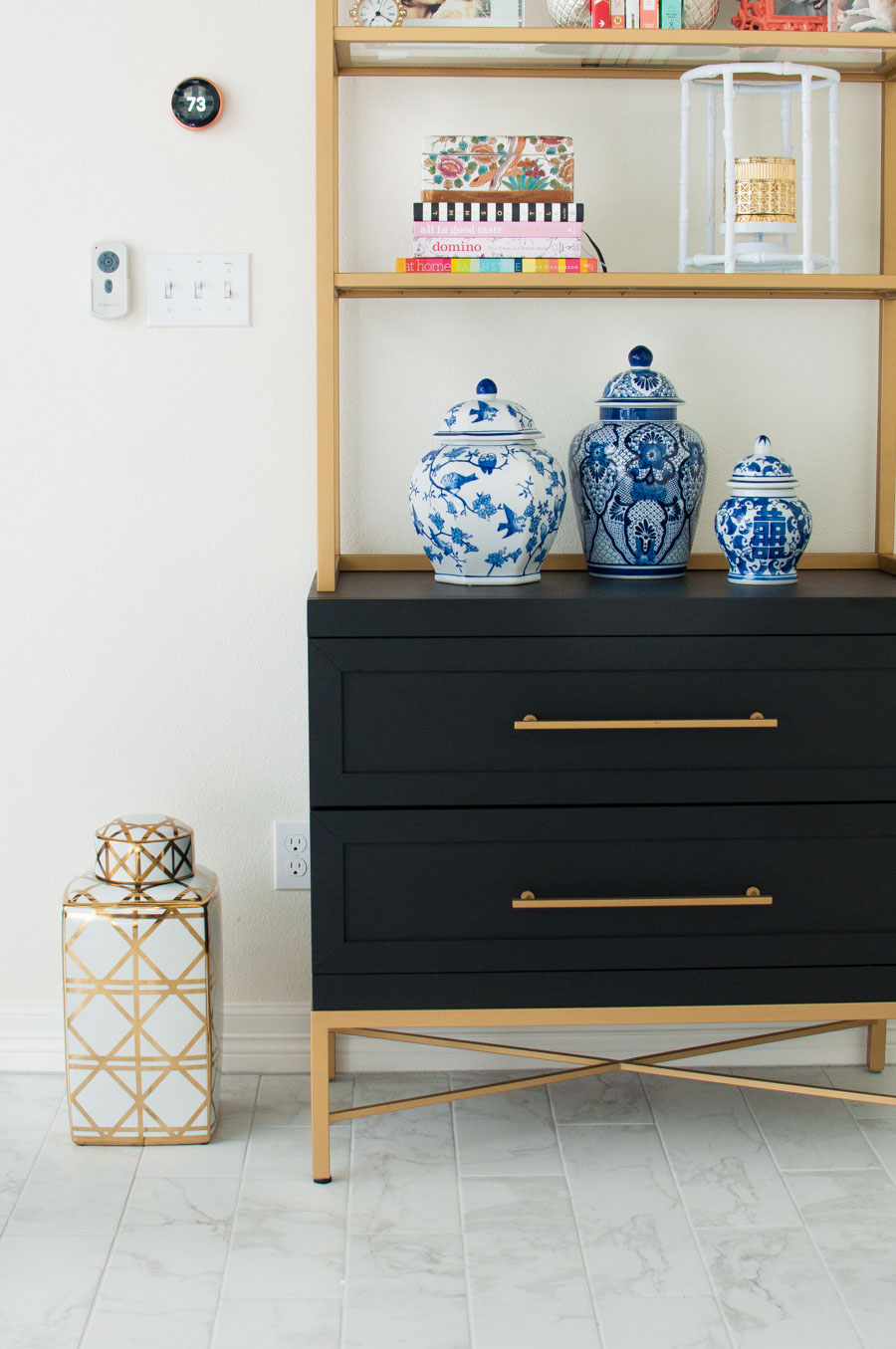 Chic & Easy Tips for Styling a Bookcase - MONICA BENAVIDEZ