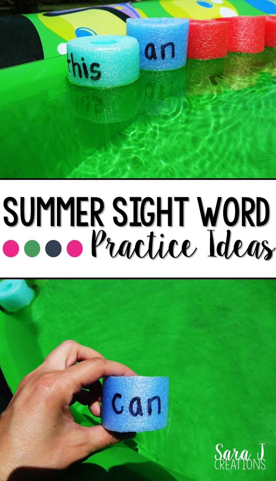 Practicing Sight Words Outside | Sara J Creations