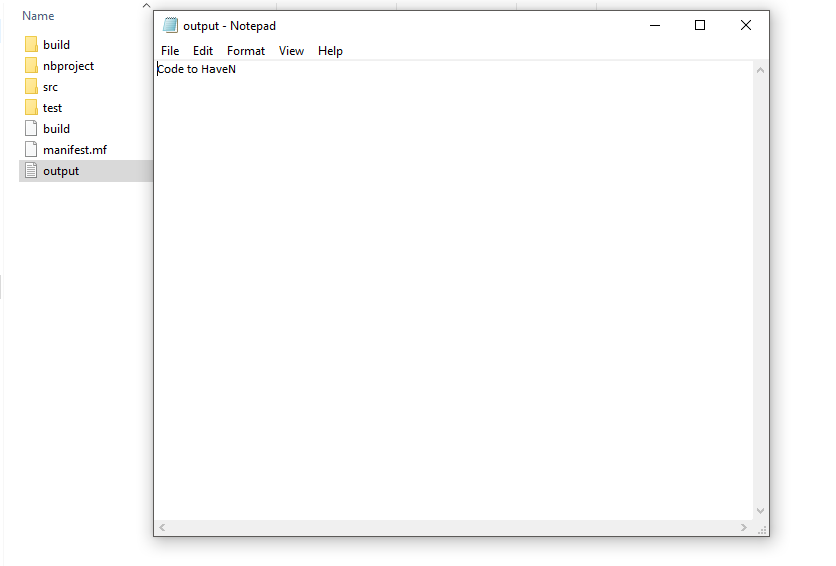 Code to HaveN: Prob:Write data in .txt File with Output Stream in Java.