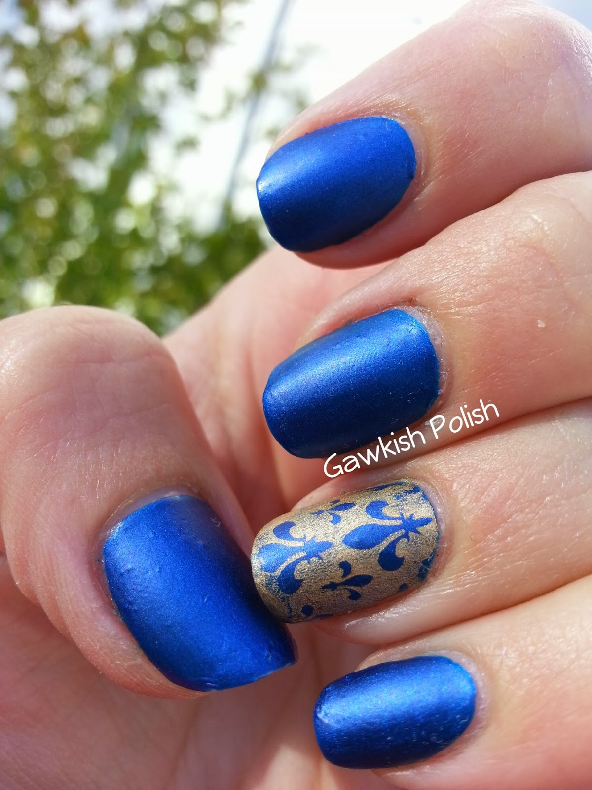 Gawkish Polish: Dark blue matte