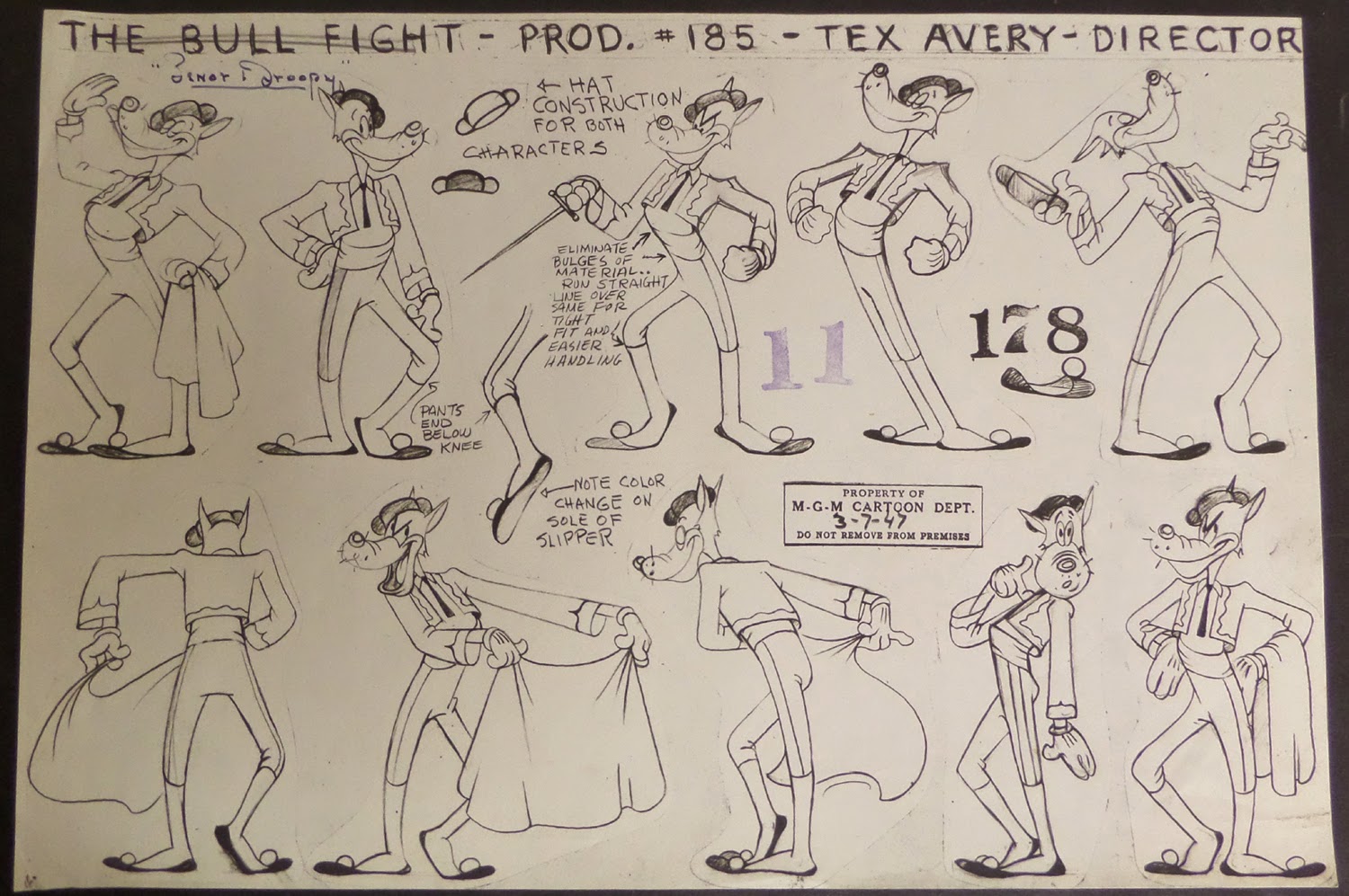 Cartoon Concept Design: Vintage Animation Model Sheets