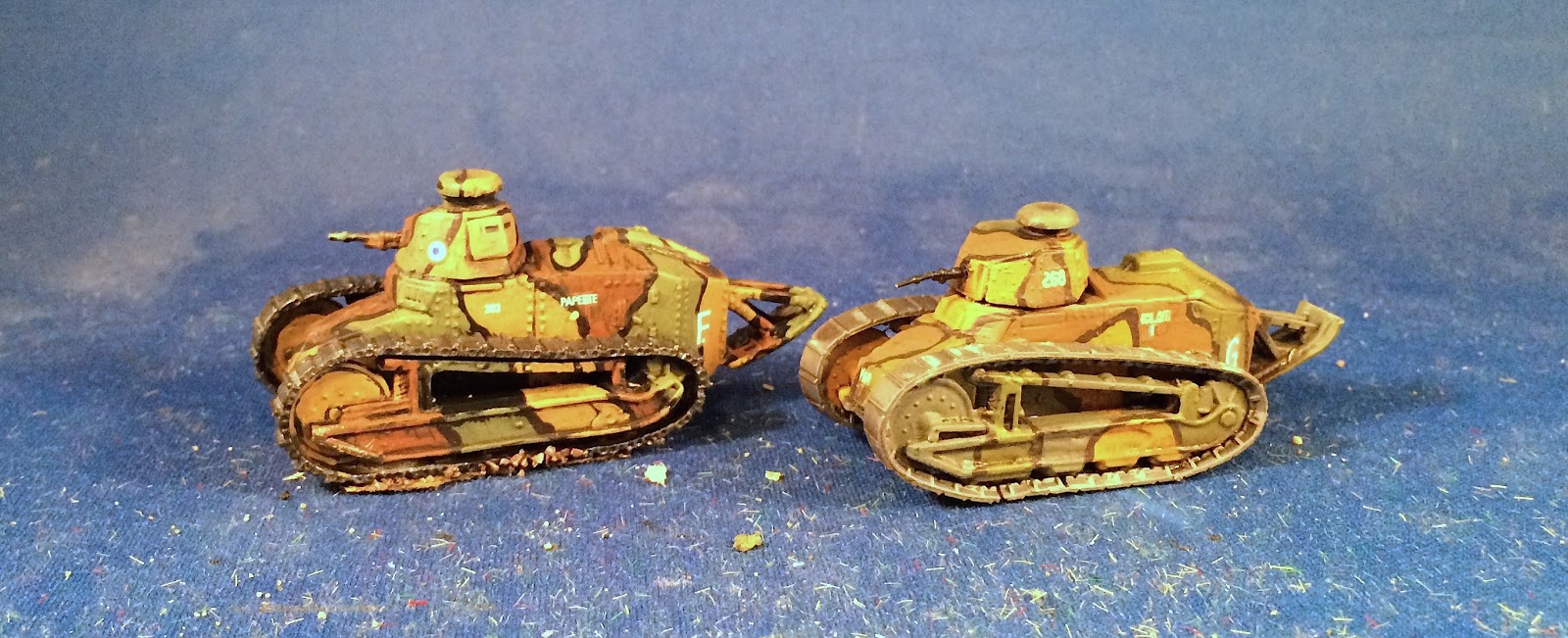 Bob's Miniature Wargaming Blog: 1/72-scale French tanks