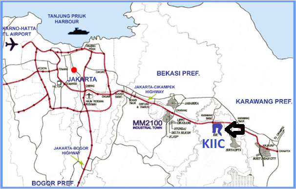 PT. Mesindo Putra Perkasa: PETA LOKASI (KIIC)