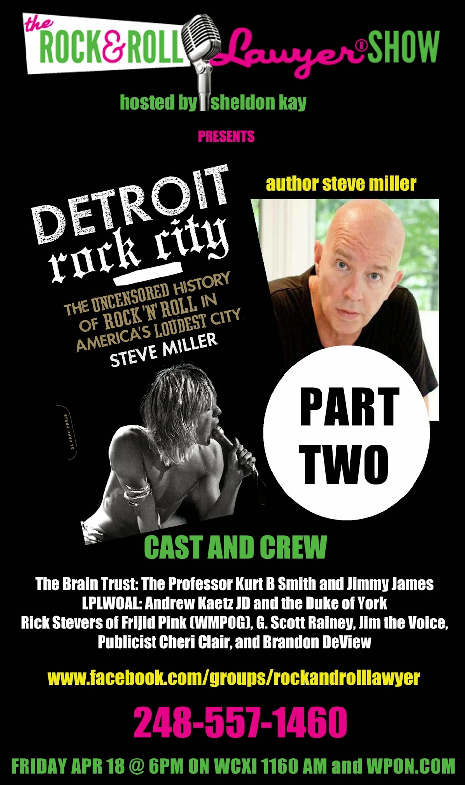 DETROIT ROCK N ROLL MAGAZINE: THIS FRIDAY ON THE ROCK AND ROLL LAWYER SHOW