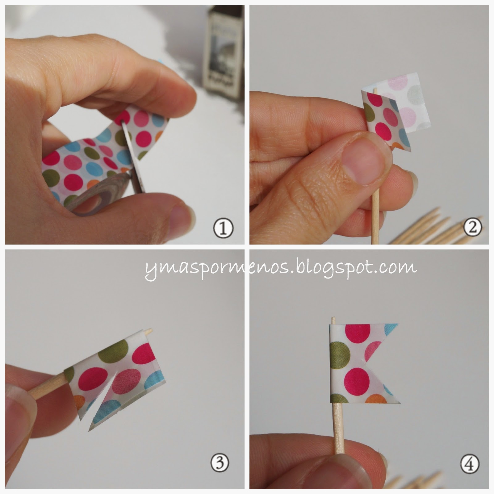 Más por Menos: DIY: banderitas ultrafáciles para pinchos