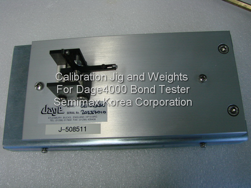 Semiconductor Equipment: Calibration Jig and Weight Cal for Dage 4000 ...