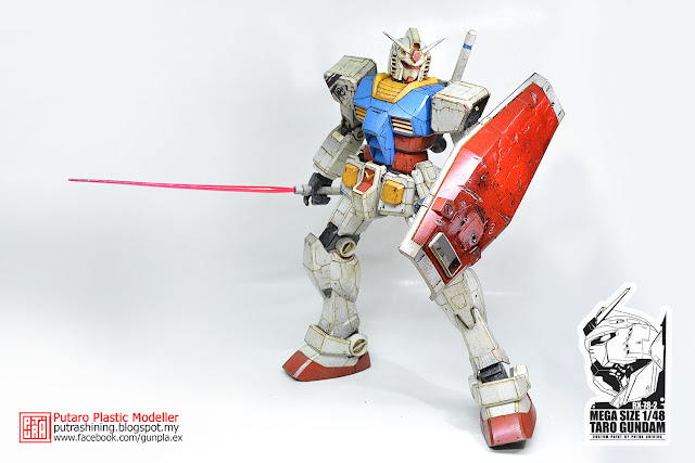 MEGA SIZE 1/48 RX-78-2 GUNDAM Custom Paint by Putra Shining