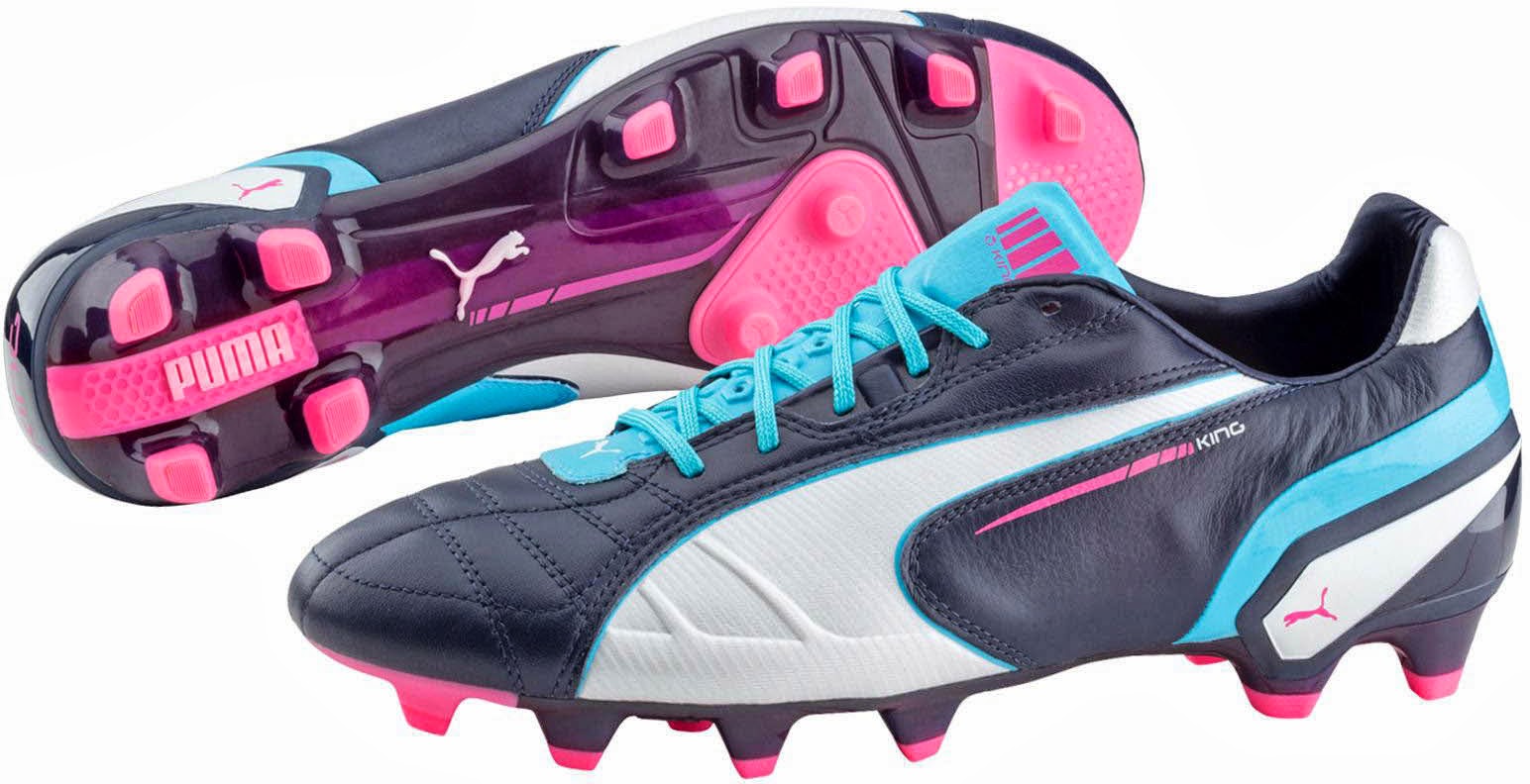 Blue / Pink Puma King Boot Colorway Released - Footy Headlines
