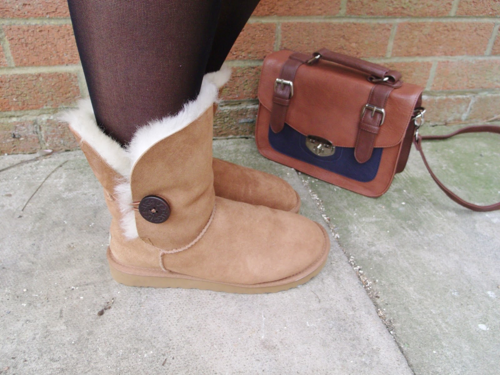 Autumn Fashion OOTD Featuring Ugg Bailey Button Boots ♥ - Victoria's ...