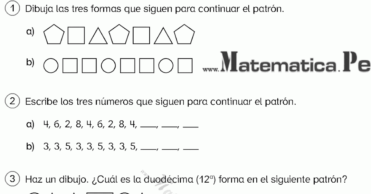 PATRONES E INCOGNITAS EJEMPLOS RESUELTOS DE MATEMATICA 3–TERCERO BASICO PDF