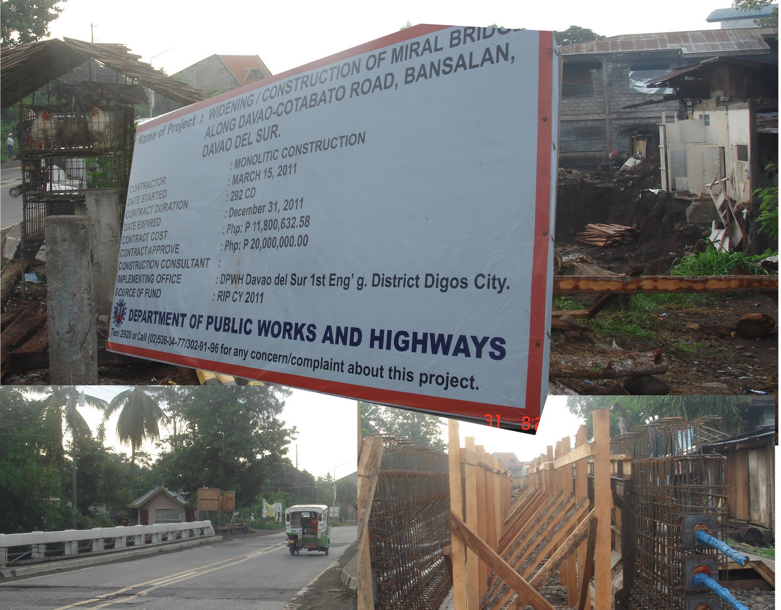 News From Bansalan,Philippines: Bansalan Bridge : On going Construction