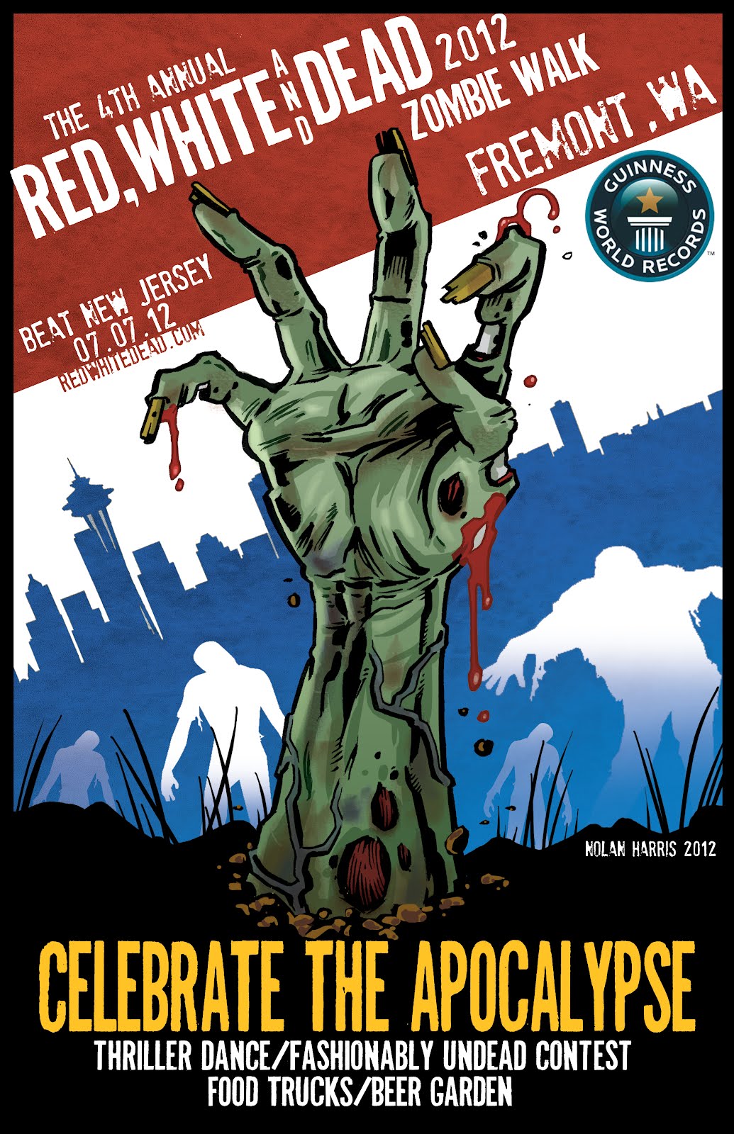 Nolan Harris Art: Zombie Walk Poster