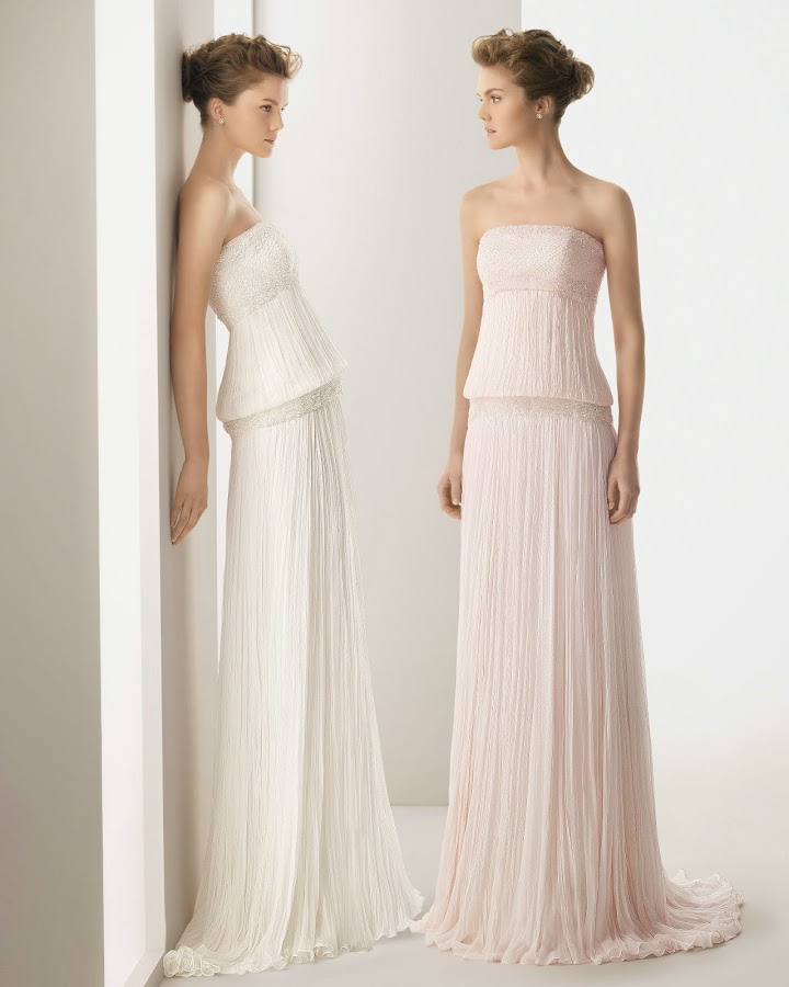 Vestidos de novia en rosa | Bodas