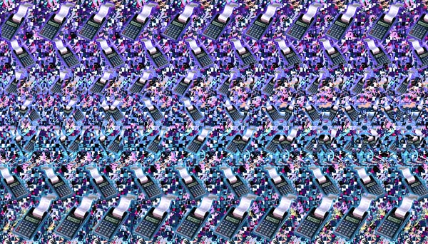 Another 3D Magic Eye Buddha Stereogram - NAMMASTTE
