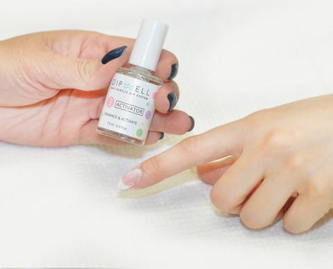Apply tip & dip nail extensions at home