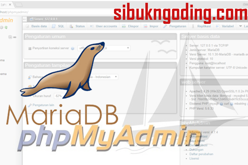 Membuat Database Mariadb Dengan Phpmyadmin