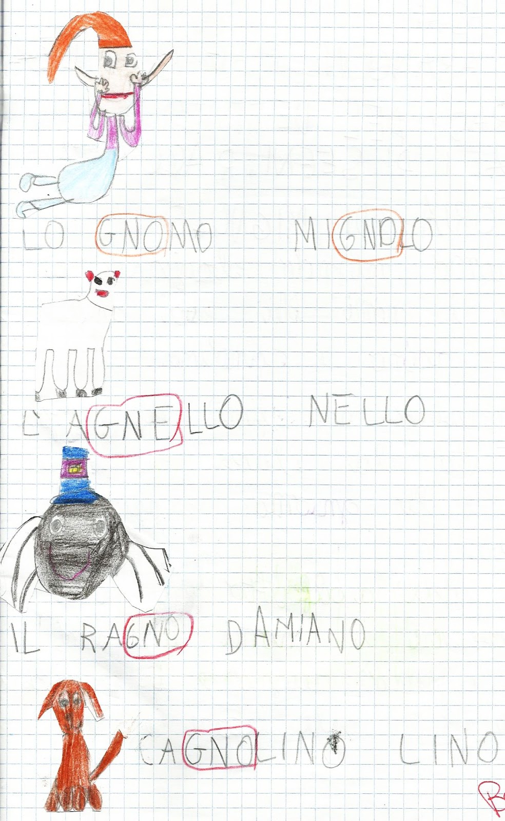 Frasi Con Gna Gne Gni Gno Gnu