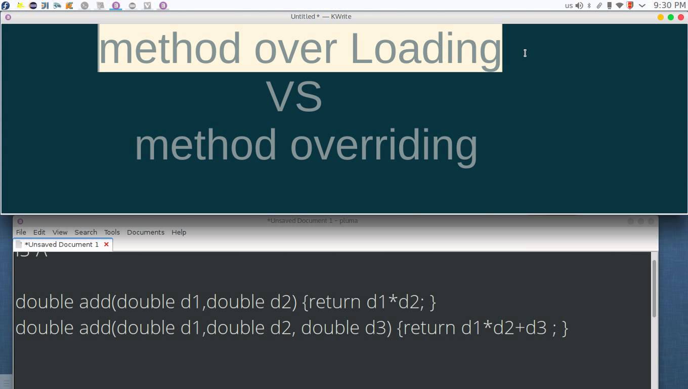 166 java Overloading VS Overriding الفرق بين تحميل الدالة و اعادة صياغت ... 166 java Overloading VS Overriding الفرق بين تحميل الدالة و اعادة صياغت ...