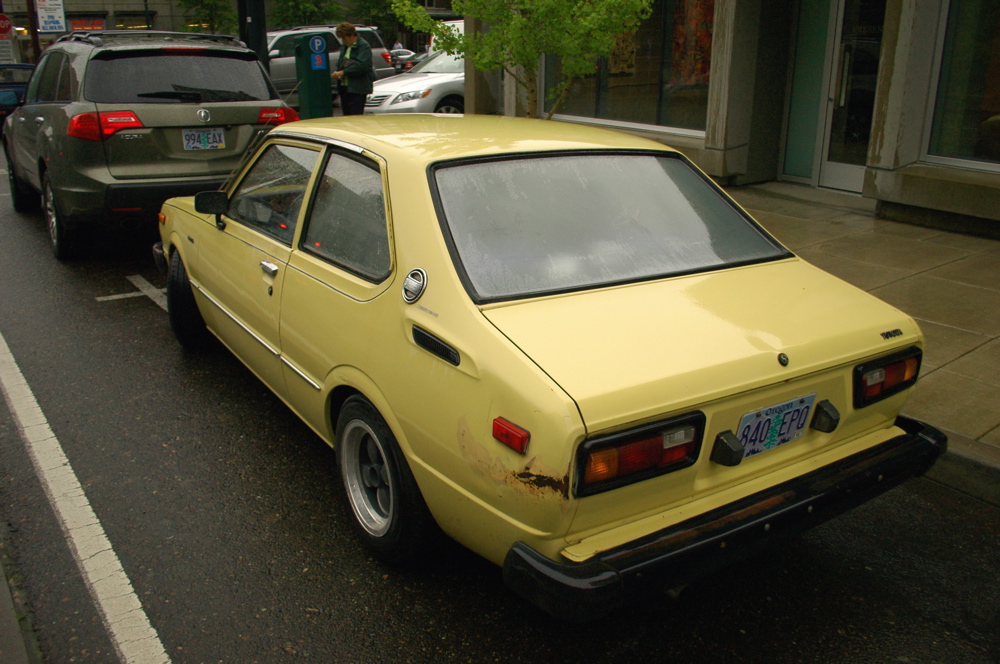 OLD PARKED CARS.: 1979 Toyota Corolla 2-Door.