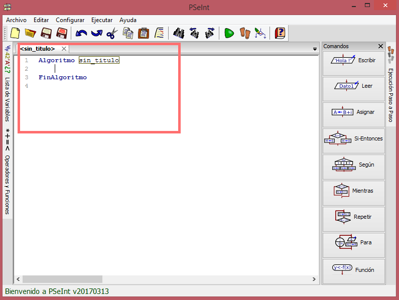 APRENDIENDO CON PSEINT: Bloc en PSeInt