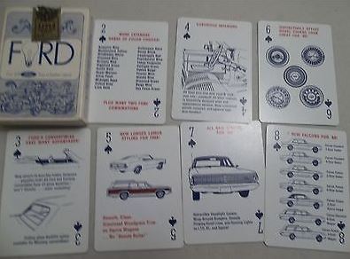 Just A Car Guy: 1968 Ford dealership promo deck of cards showing the ...
