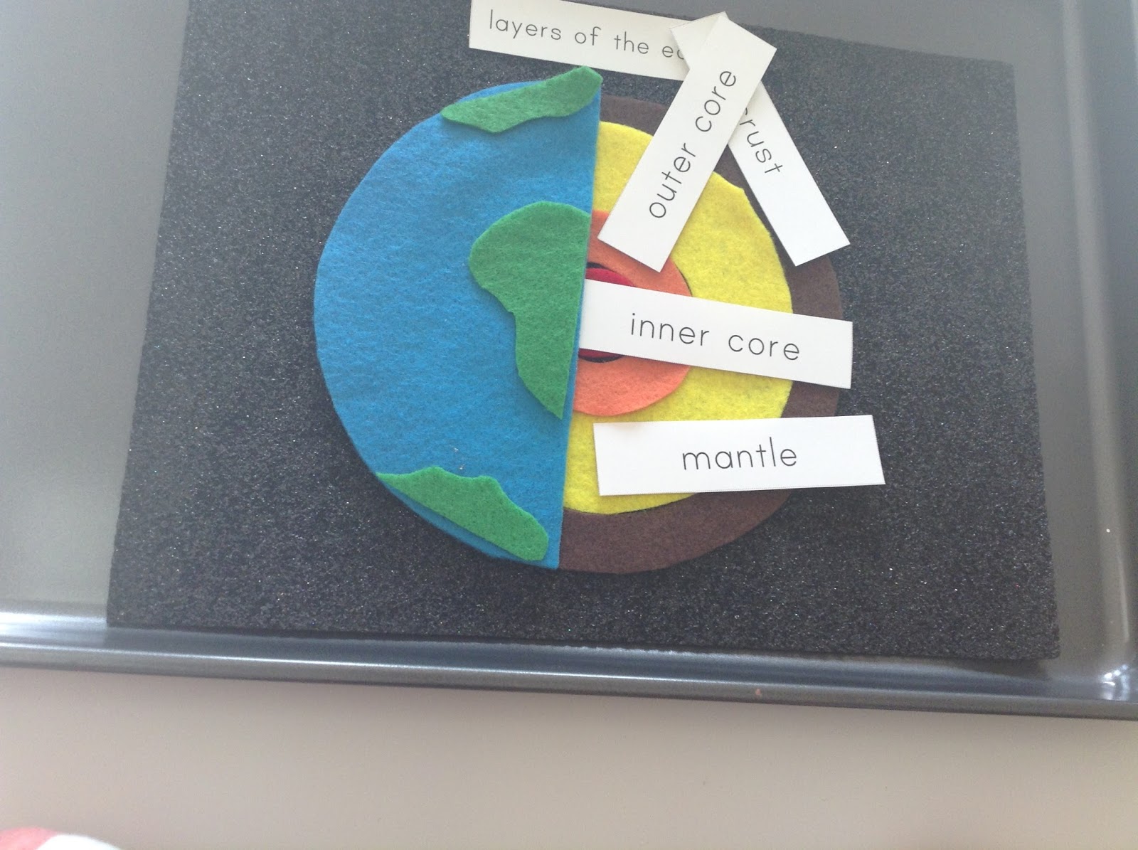 TeacherMomPlus3: Layers of The Earth Felt