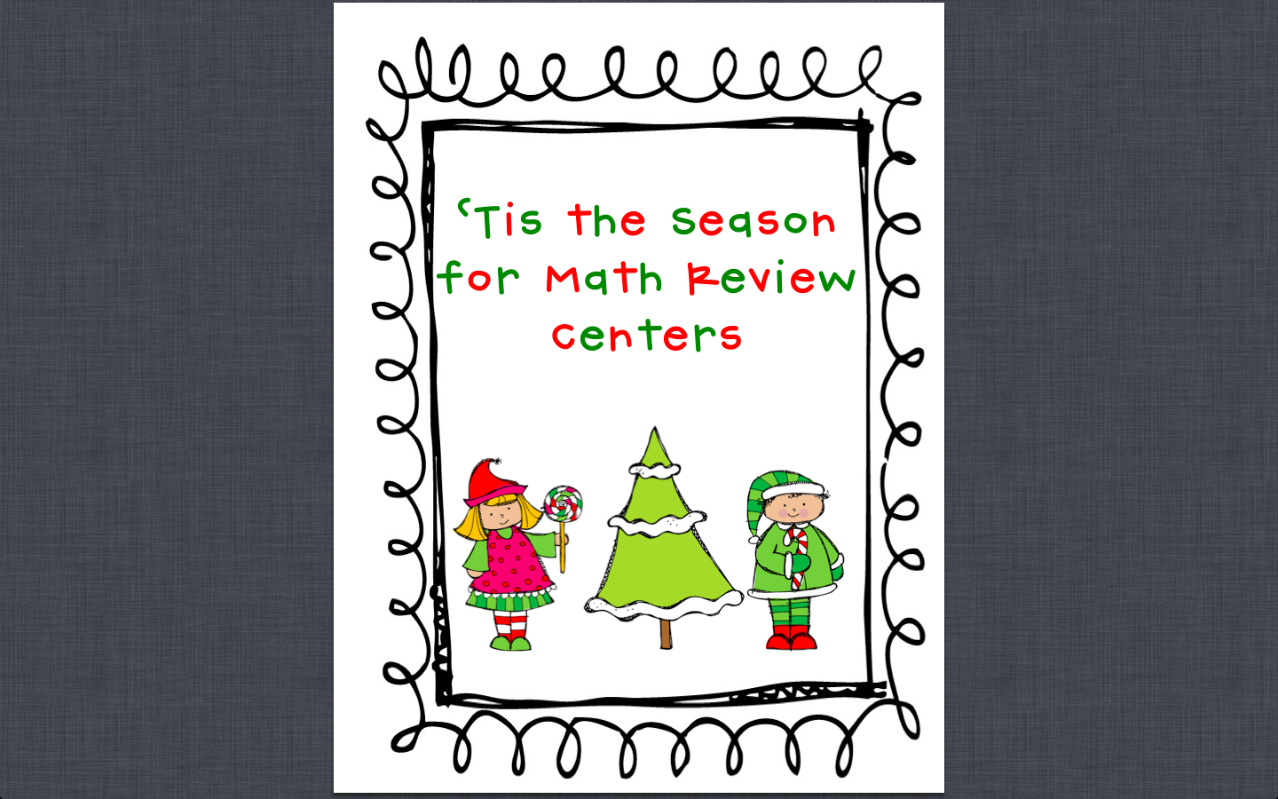 The Traveling Teacher: 'Tis the Season for Math Review Centers
