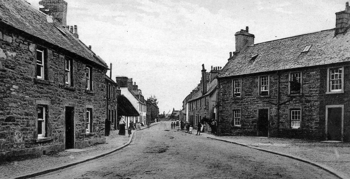 Tour Scotland: Old Photograph Balkerach Street Doune Scotland