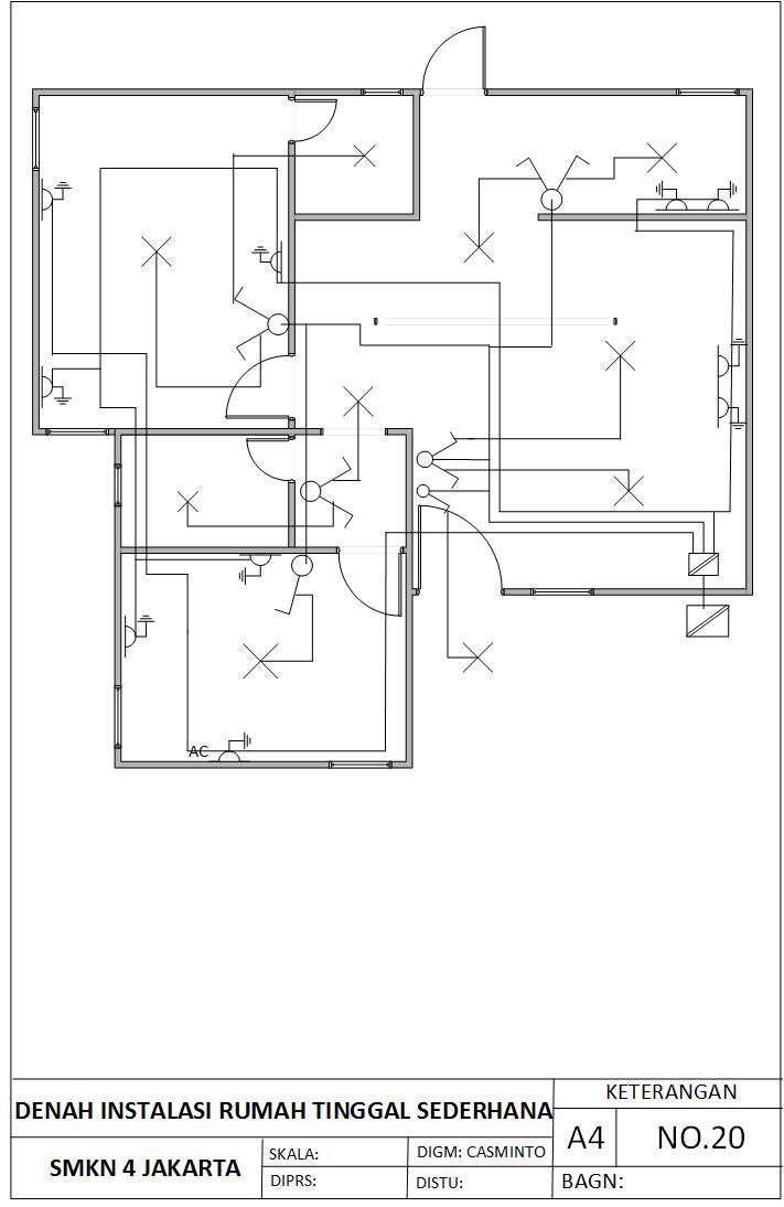 Contoh Teknik Instalasi Rumah Tinggal - TEKNIK INSTALASI TENAGA LISTRIK