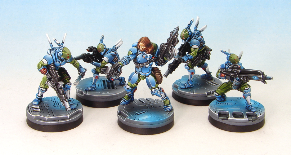 Tom Schadle Miniatures: Infinity - PanOceania (Shock Army) Family Photos