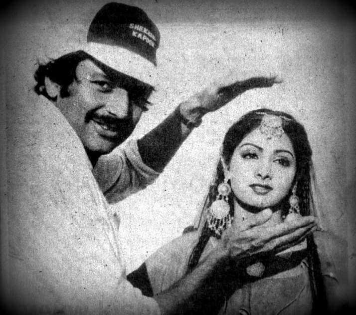Sridevi: Sridevi and Sunny Deol in Joshilaay (1989) With Director ...
