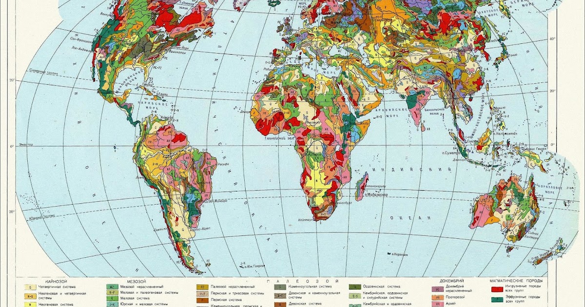 Geologic Map Of The World - Map
