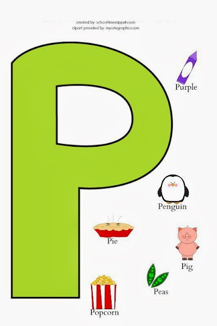 Letter P Todder Activities | School Time Snippets