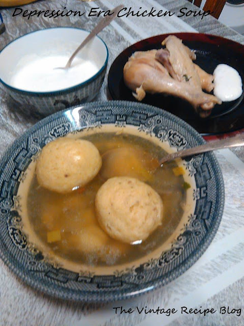 Vintage Recipe Blog: Chicken Soup Recipe, Depression Era