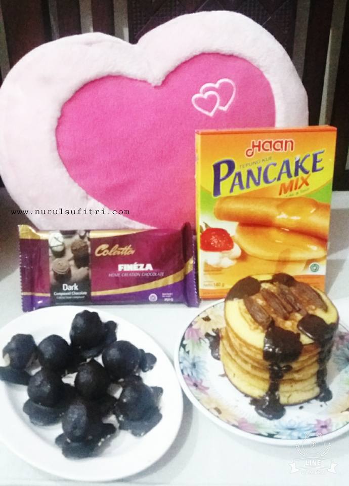 Step by Step Resep Pancake Cokelat Gurita Colatta Fineza dan Smoothie ...