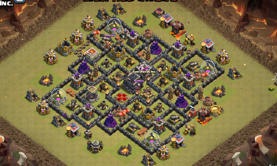 Kumpulan Base War TH 9 Terkuat Desain terbaru - Clasher Indo