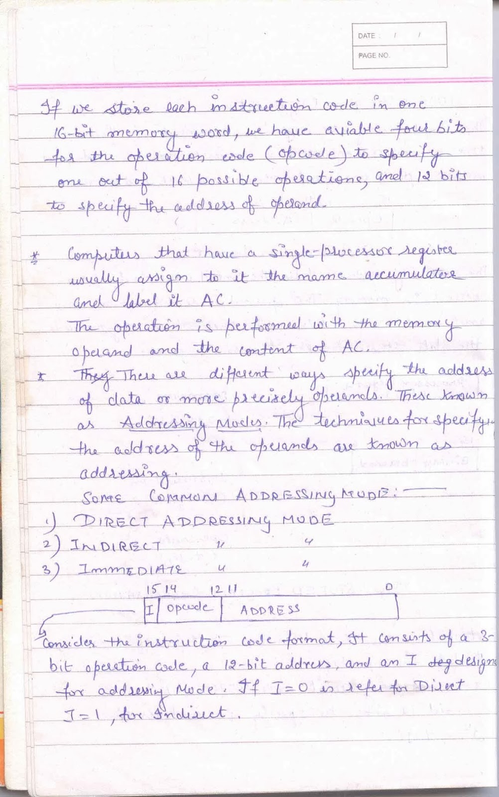 Computer Science Geeks: Computer System Architecture Notes Part 1 Computer Science Geeks: Computer System Architecture Notes Part 1