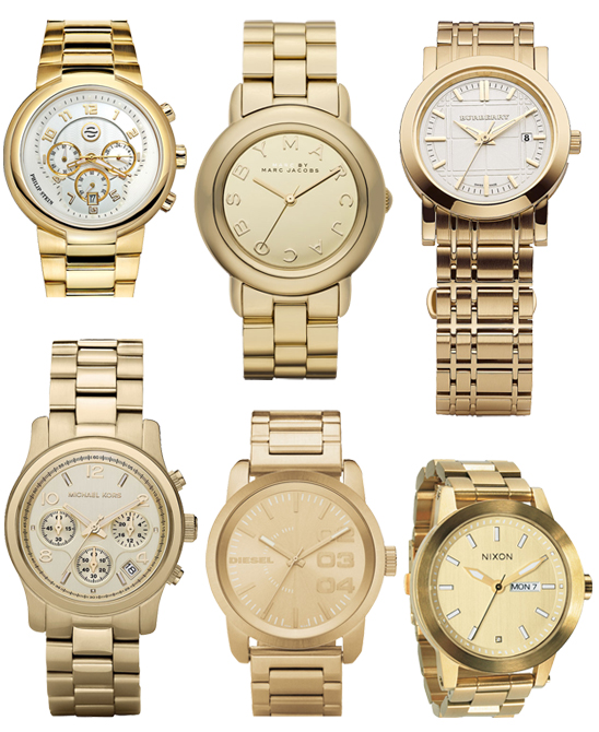 Fallon Confidential: Sleek Gold Watches