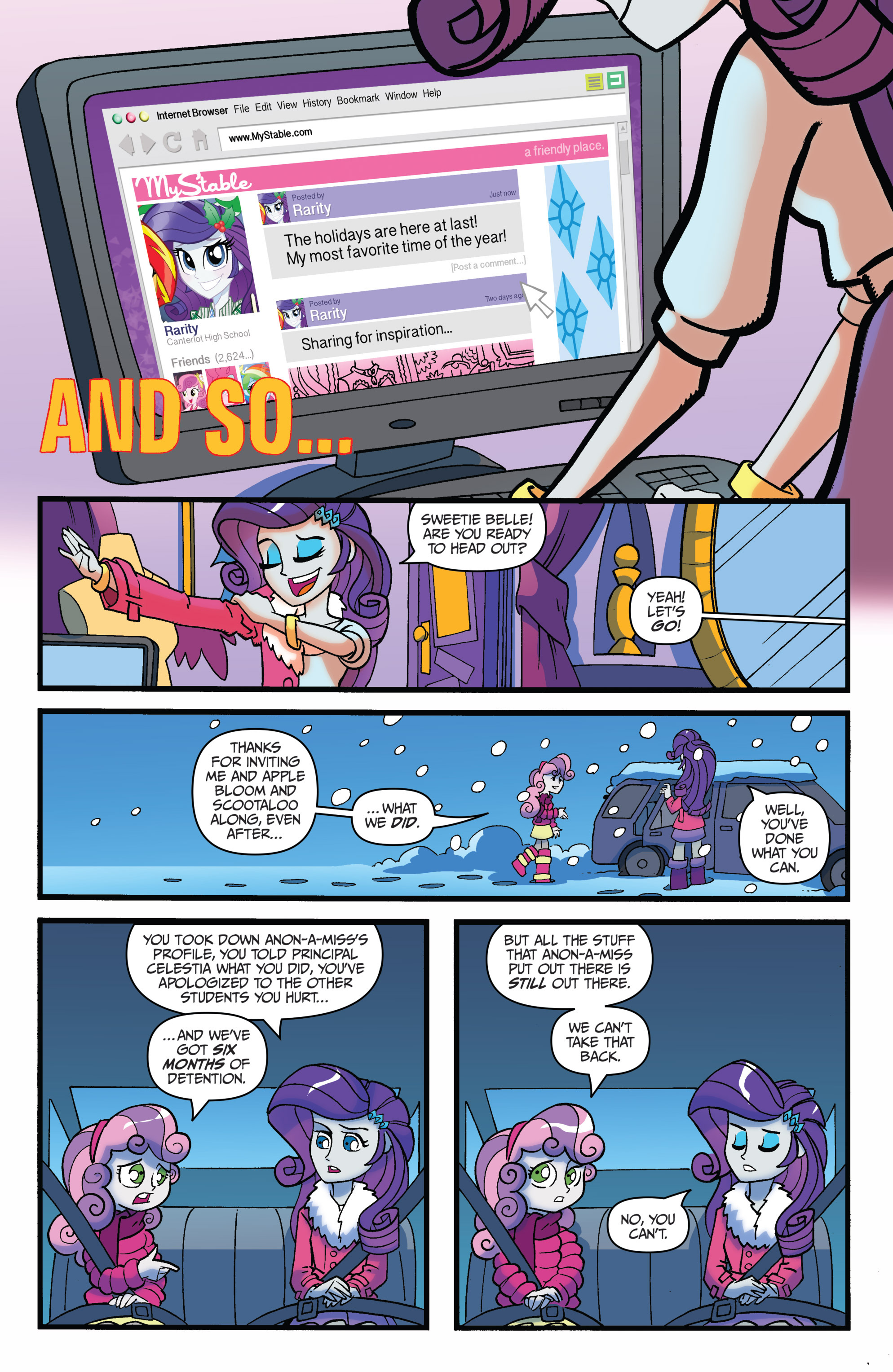 Read online My Little Pony: Equestria Girls Holiday Special 2014 comic ...